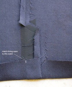 How To sew: Tailored jacket sleeve vents – pattern scissors cloth