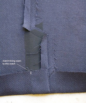 How To sew: Tailored jacket sleeve vents – pattern scissors cloth