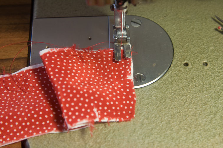 More Machine Underlining Tips – pattern scissors cloth