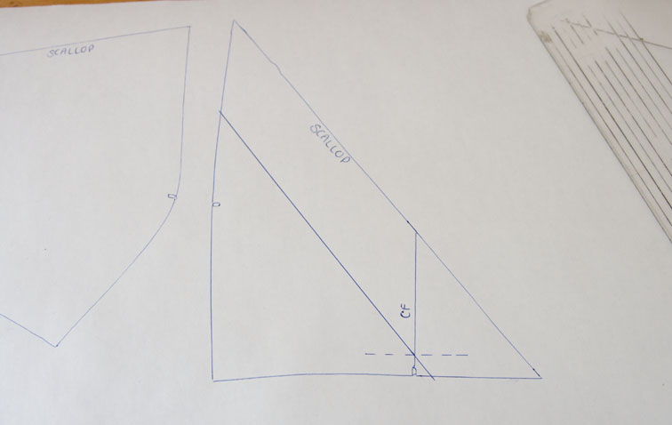 The Ruby Slip #7 – Lace Bodice Variations – pattern scissors cloth
