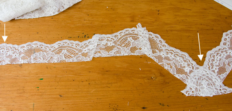 The Ruby Slip #7 – Lace Bodice Variations – pattern scissors cloth