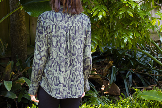 Snake Print Safari Shirt – pattern scissors cloth